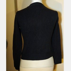 Covington | Sweaters | Black Knit Cardigan Wbig Shiny Buttons Sp | Poshmark